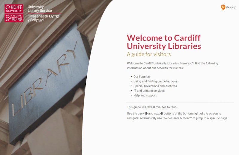 Visiting and membership - Libraries - Cardiff University
