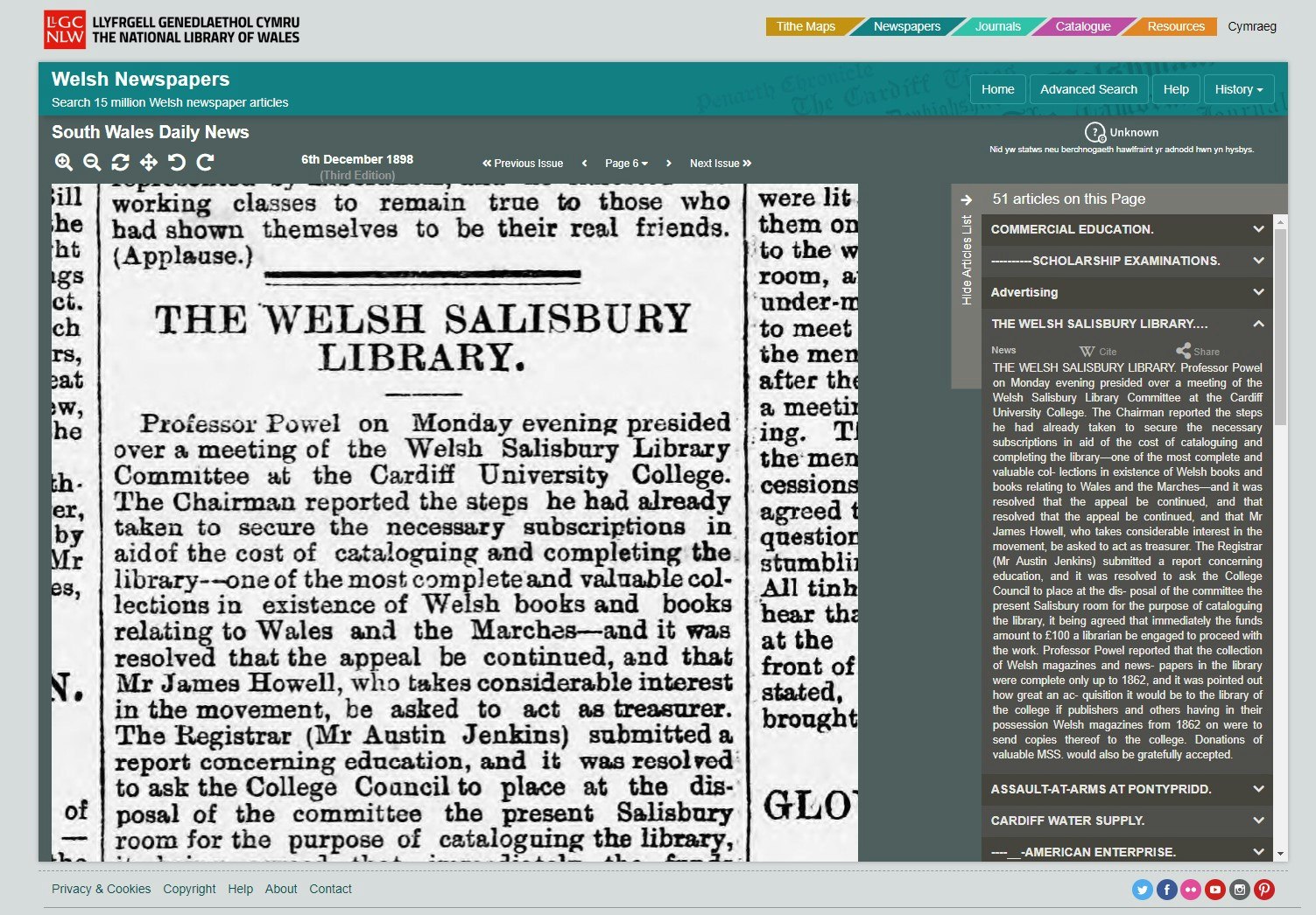 Digital primary sources - Special Collections and Archives - Cardiff ...